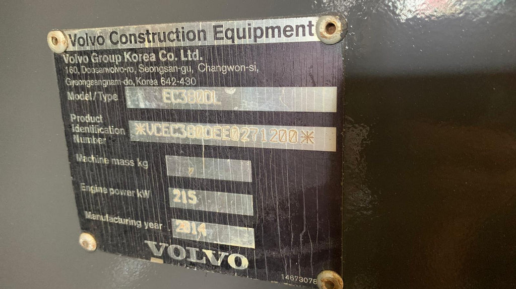 VOLVO EXCAVATOR EC380DL - (EV380-002) – Multi Ways